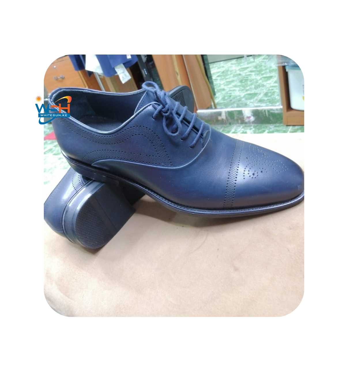 Buy Elegant Navy Brogue Derby Online in Kenya | Best Price | 0745324353