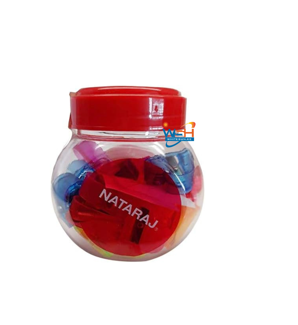 NATRAJ NEON HEART SHARPENERS-ASSORTED COLOURS PACKED 20 PCS IN A JAR