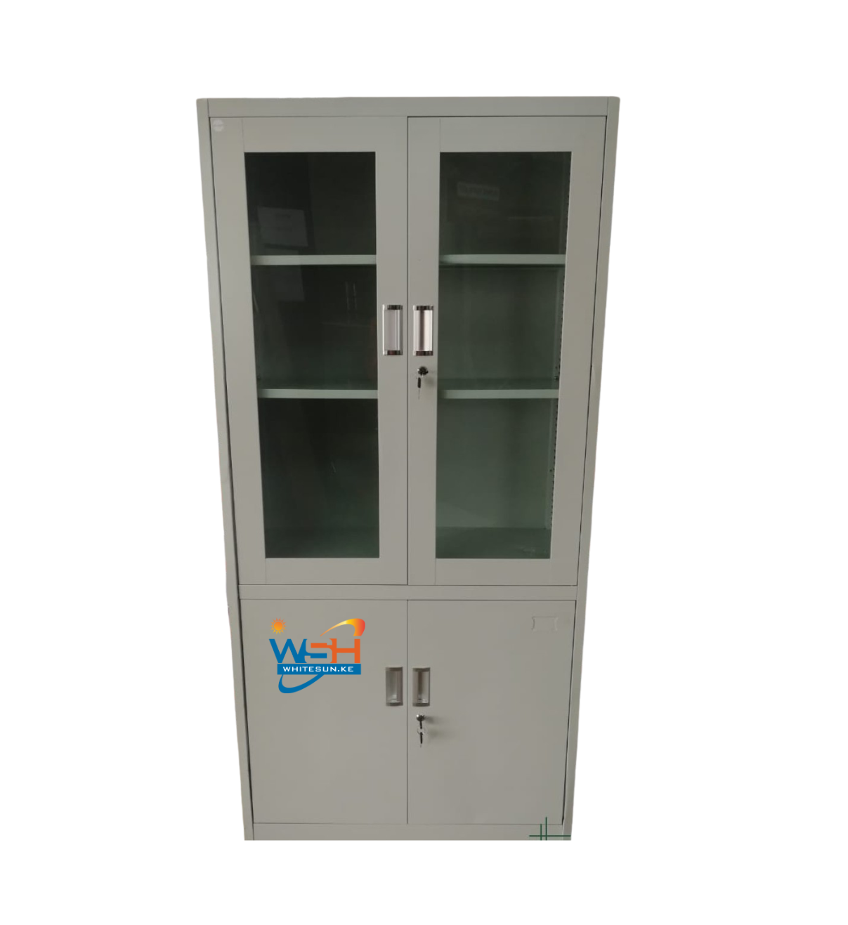 Buy Metallic 2Door Glass Lockable Cabinets Online in Kenya | Best Price ...