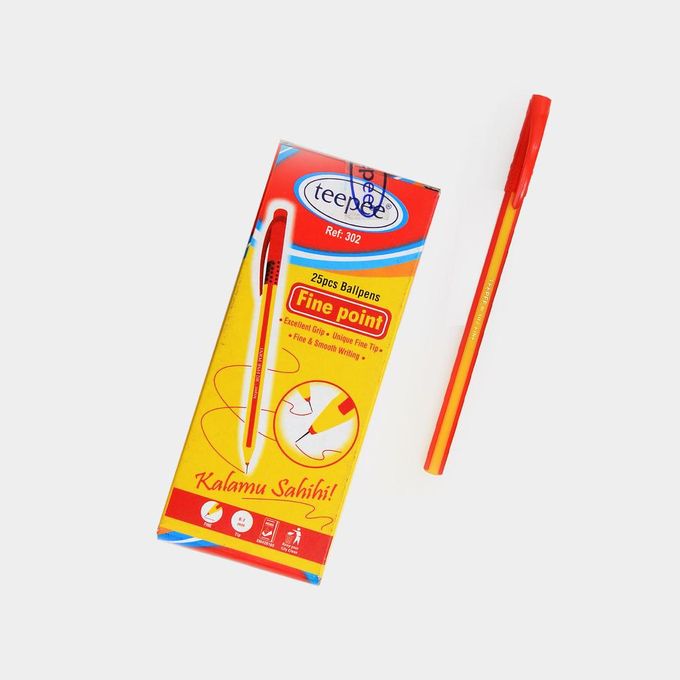 Buy Ball Point Pen Fine red Teepee 20 pcs Online in Kenya | Best Price ...
